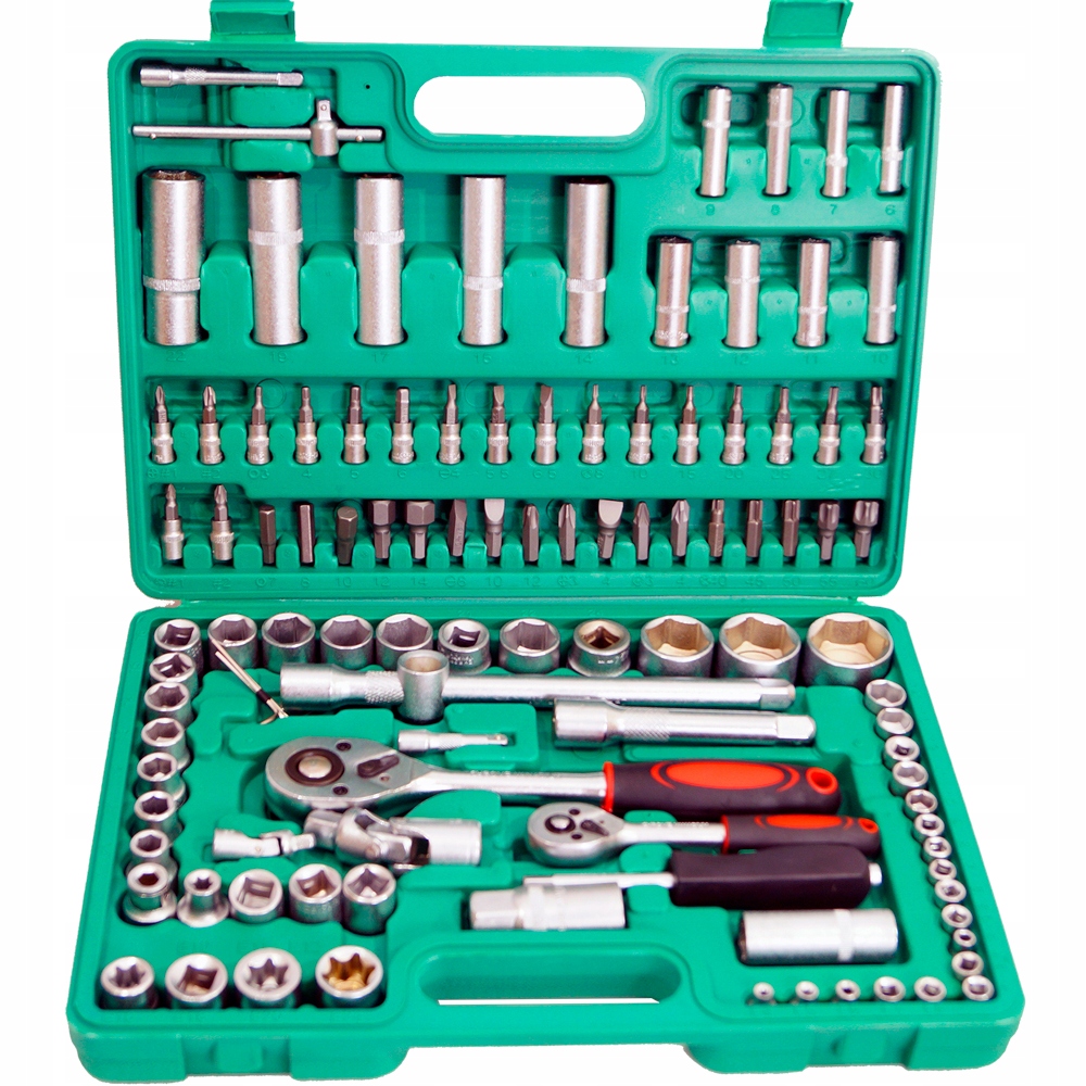 ZESTAW KLUCZY NASADOWYCH KLUCZE NASADOWE 108 EC303 - 8734189054 - oficjalne archiwum Allegro