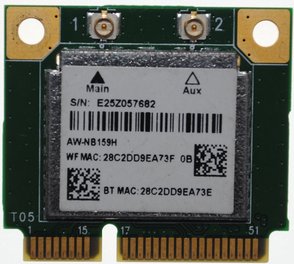 Karta Wi-Fi Realtek RTL8723BE Bluetooth - 13354623205 - oficjalne ...