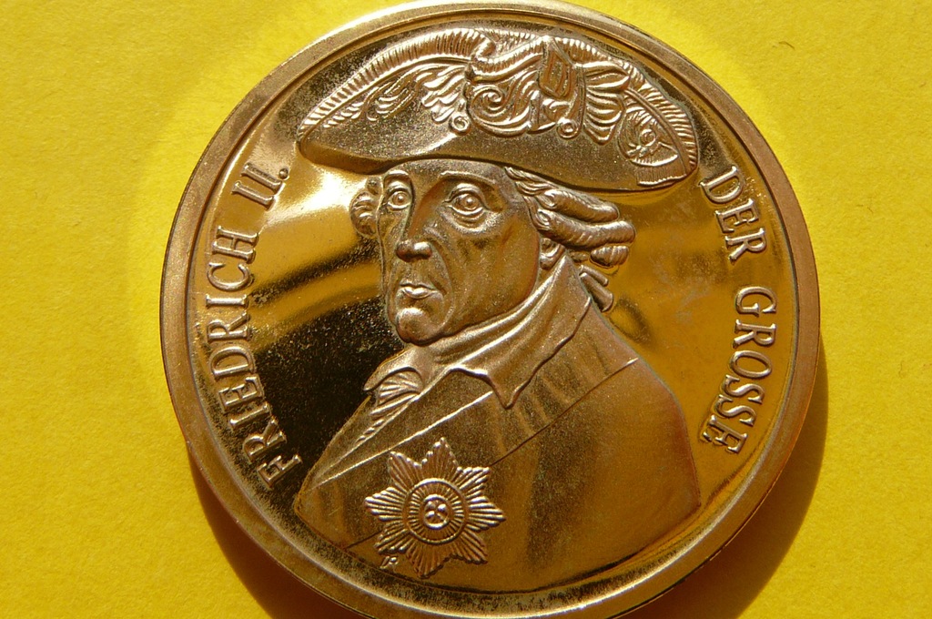 *FRYDERYK II WIELKI - KRÓL PRUS - ZŁOCONA - 12527814838 - oficjalne ...