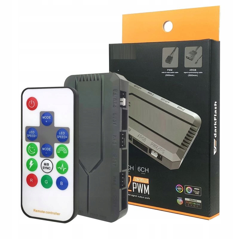 RC2 Controller Sets 120mm Rgb PC Case Fan Infinity 3pin 5V Sync Argb 4p ...