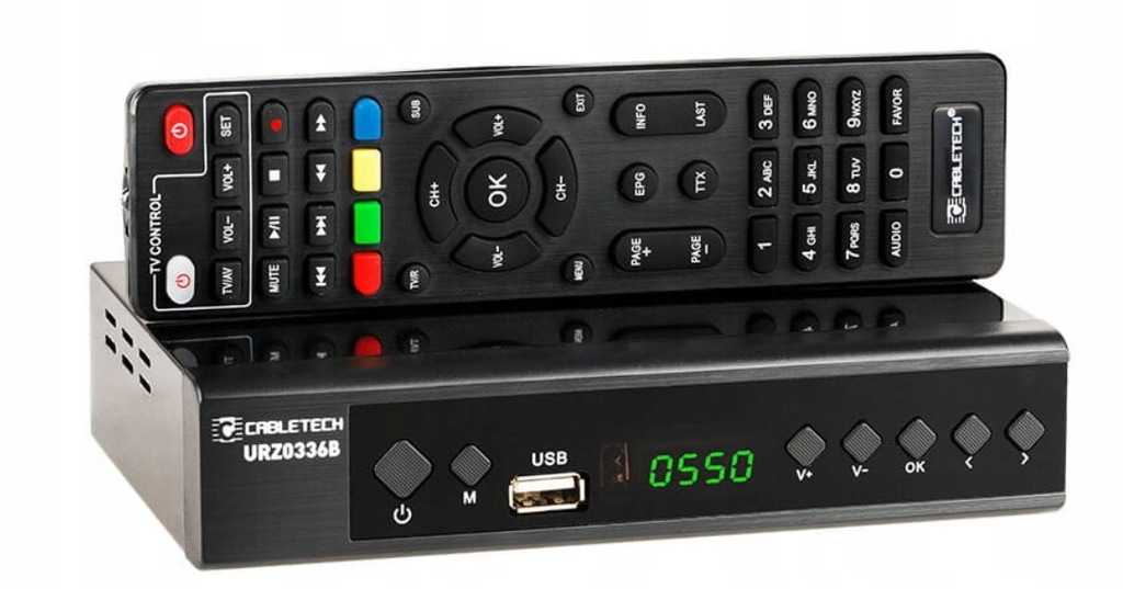 Dekoder dvbt 2 CABELTECJ URZ0336B - 12424733297 - oficjalne archiwum Allegro