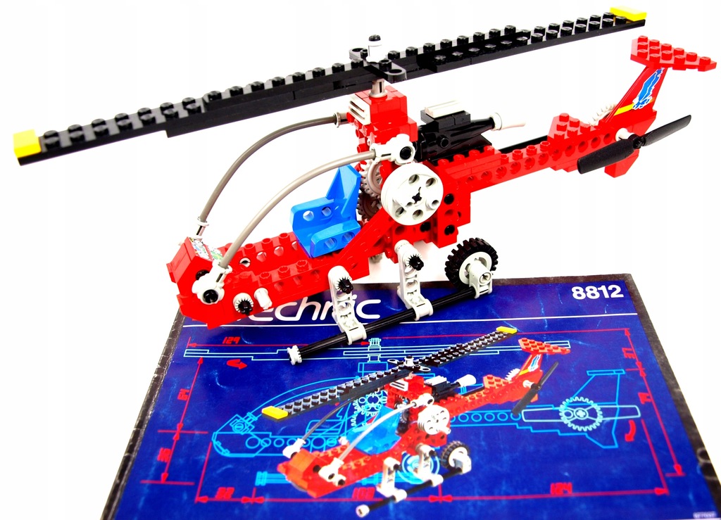 LEGO Lata 90 Technic System 8812 Helikopter Stare - 12597365636 ...