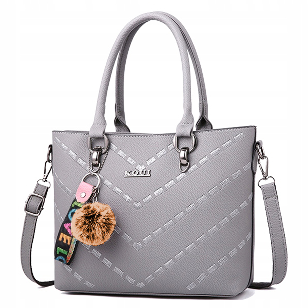 TOREBKA TORBA KUFEREK SHOPPERKA Z BRELOKIEM KOLORY - 8963747759 - oficjalne archiwum Allegro