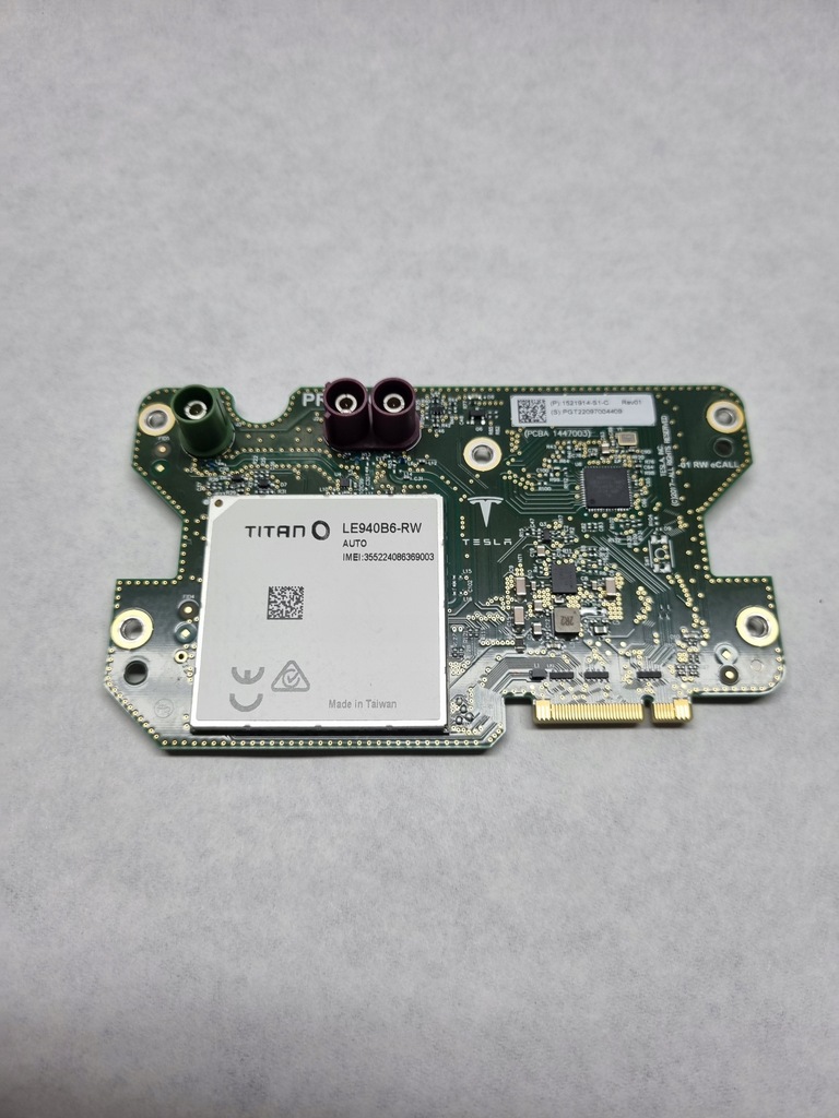 TESLA MODEL S 3 X MODEM EU MODUŁ LTE INTEL EUROPA - 13170517867 ...