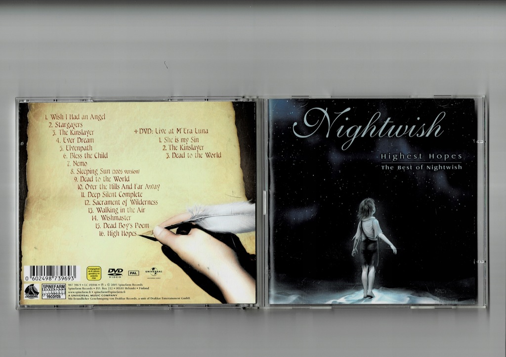 Купить NIGHTWISH Highest Hopes CD + DVD 2005 Отлично: отзывы, фото и характеристики на Aredi.ru ...