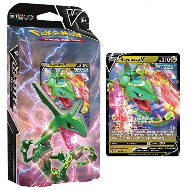 60 KART TALIA POKEMON TCG DECK RAYQUAZA ORYGINAL - 13509506954 ...