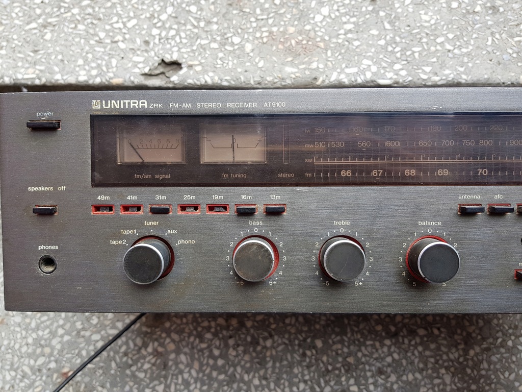Amplituner unitra zrk fm-am stereo receiver at9100 - 9351415549 ...
