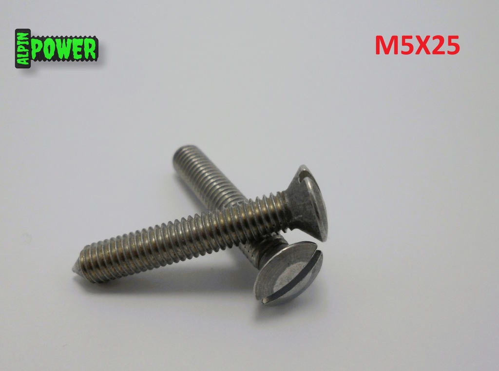 M5X25 ŚRUBA ALUMINIOWA Z ŁBEM STOŻKOWYM ŚRUBY ALUMINIOWE - 14522641955 ...