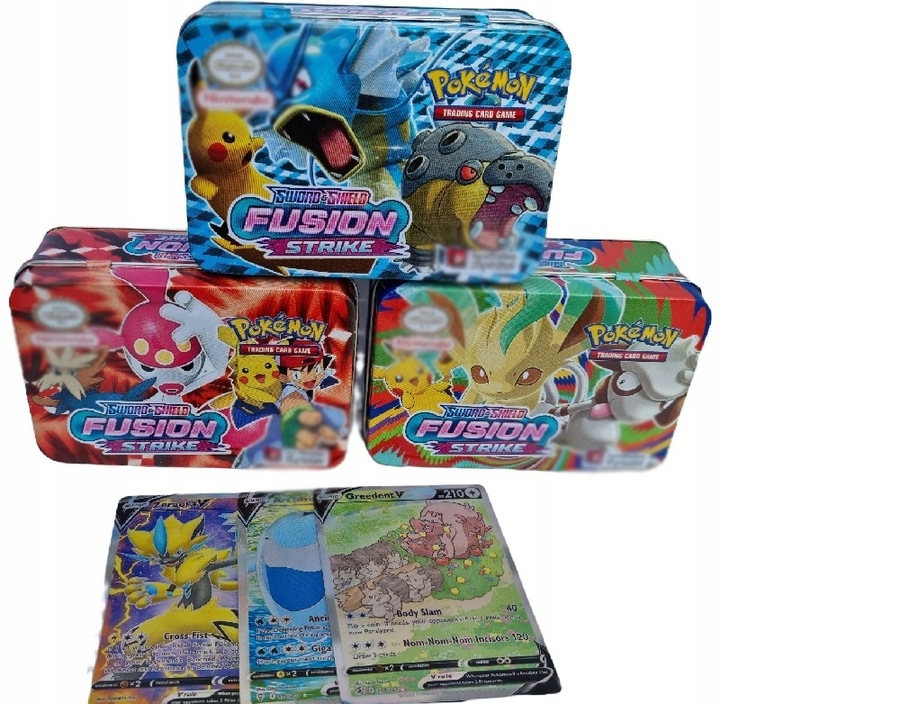 KARTY POKEMON GO! 3 SZTUKI METALOWE PUSZKI - 11178994805 - oficjalne ...