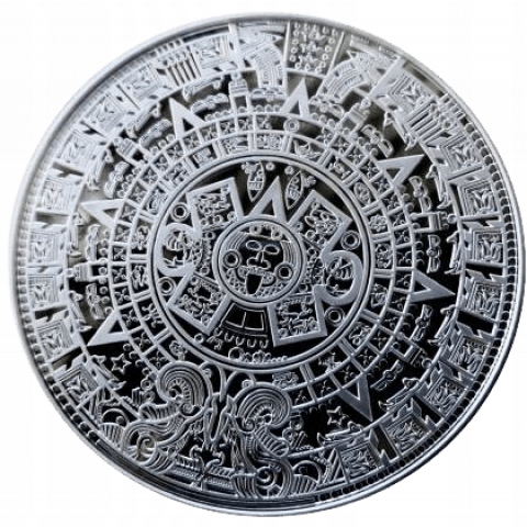 Samoa Kalendarz Azteków 5 uncji srebra 2022 PROOFLIKE - 14724703019 ...