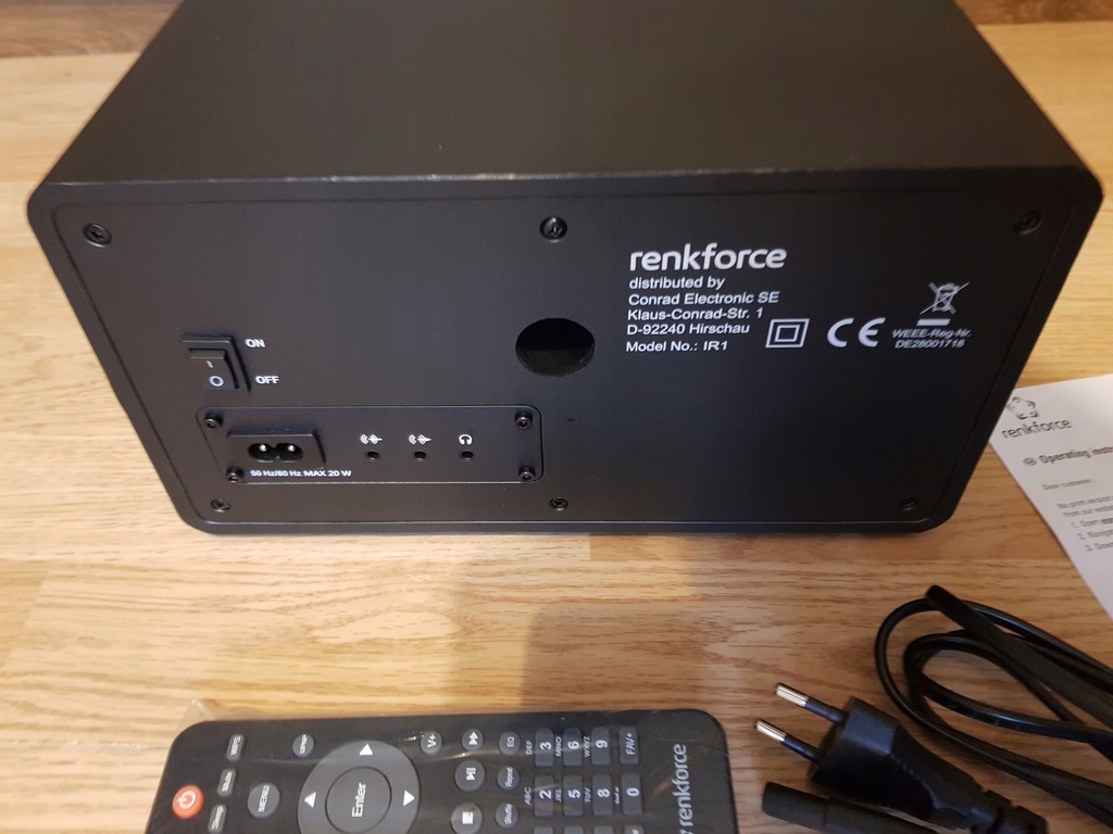 Radio renkforce DAB IR 1 WiFi Internet - 7704552371 - oficjalne ...