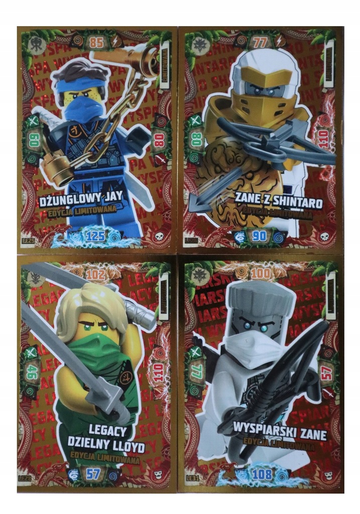 Karty LEGO Ninjago Seria 6 LIMITED 8 sztuk - 13482885753 - oficjalne ...