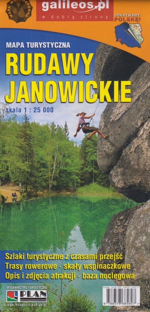 RUDAWY JANOWICKIE mapa LAMINOWANA PLAN 2020 - 9645226347 - oficjalne ...