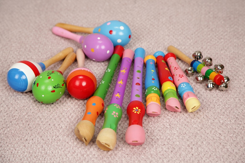 Marakas Marakasy Grzechotki Drewniane Instrumenty - 8445156975 ...