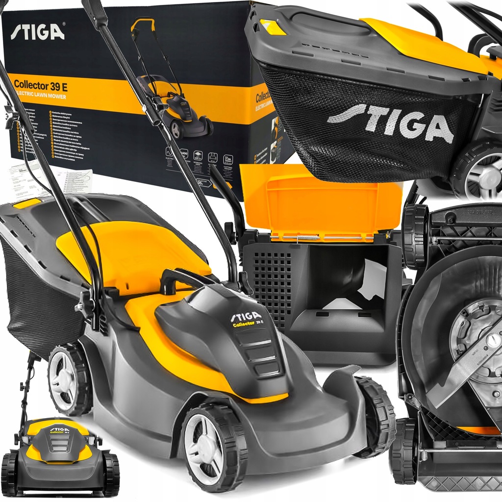 KOSIARKA STIGA COLLECTOR 39 ELEKTRYCZNA MOC 1400W - 10411333020 - oficjalne archiwum Allegro