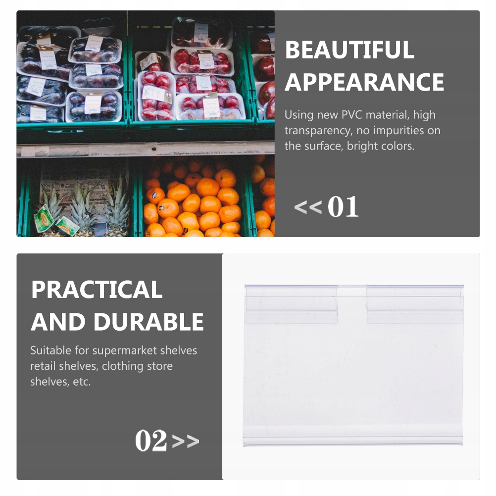 Tag Label Holder Wire Rack Labels Card Shelf - 14598480559 - oficjalne ...