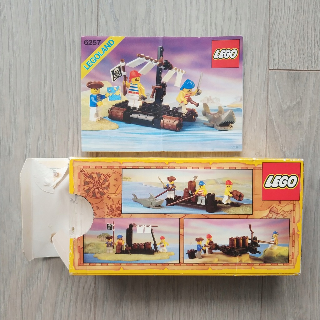 LEGO 6257 Piraci Tratwa Castaway's Raft Pudełko - 11583734983 ...