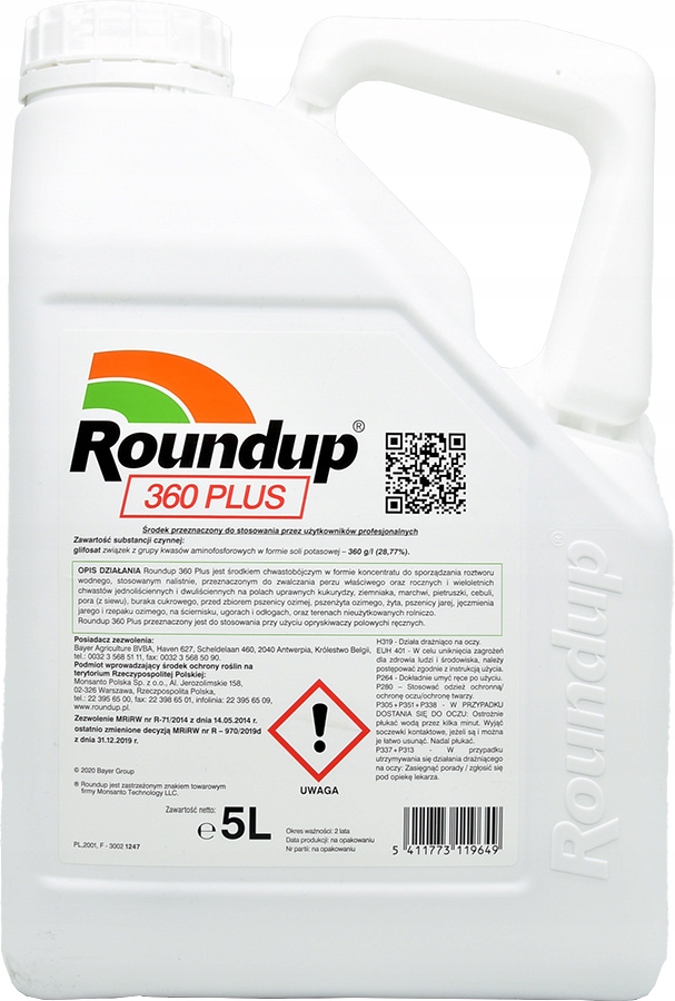 ROUNDUP 360 PLUS 5L - 15120615958 - oficjalne archiwum Allegro