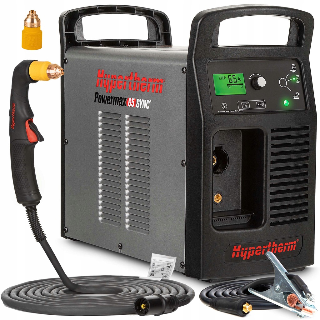 PRZECINARKA PLAZMOWA HYPERTHERM POWERMAX 65 SYNC IGBT 400V CNC IGBT ALU ...