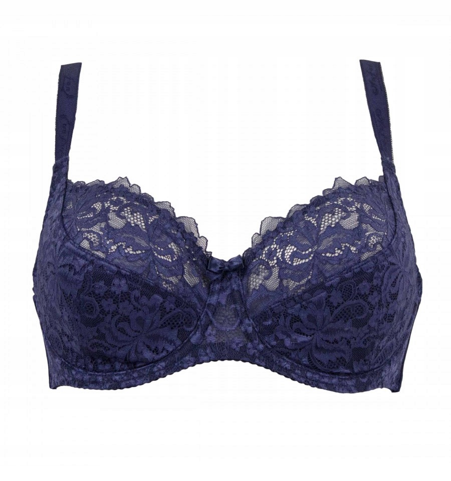 ANFEN PÓŁUSZTYWNIANY BIUSTONOSZ GRANAT 80D - 12858426157 - oficjalne archiwum Allegro