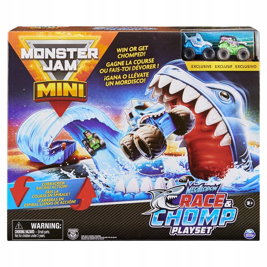 Tor Monster Jam Minis Zestaw wyścigowy z rekinem - 11036406134 ...