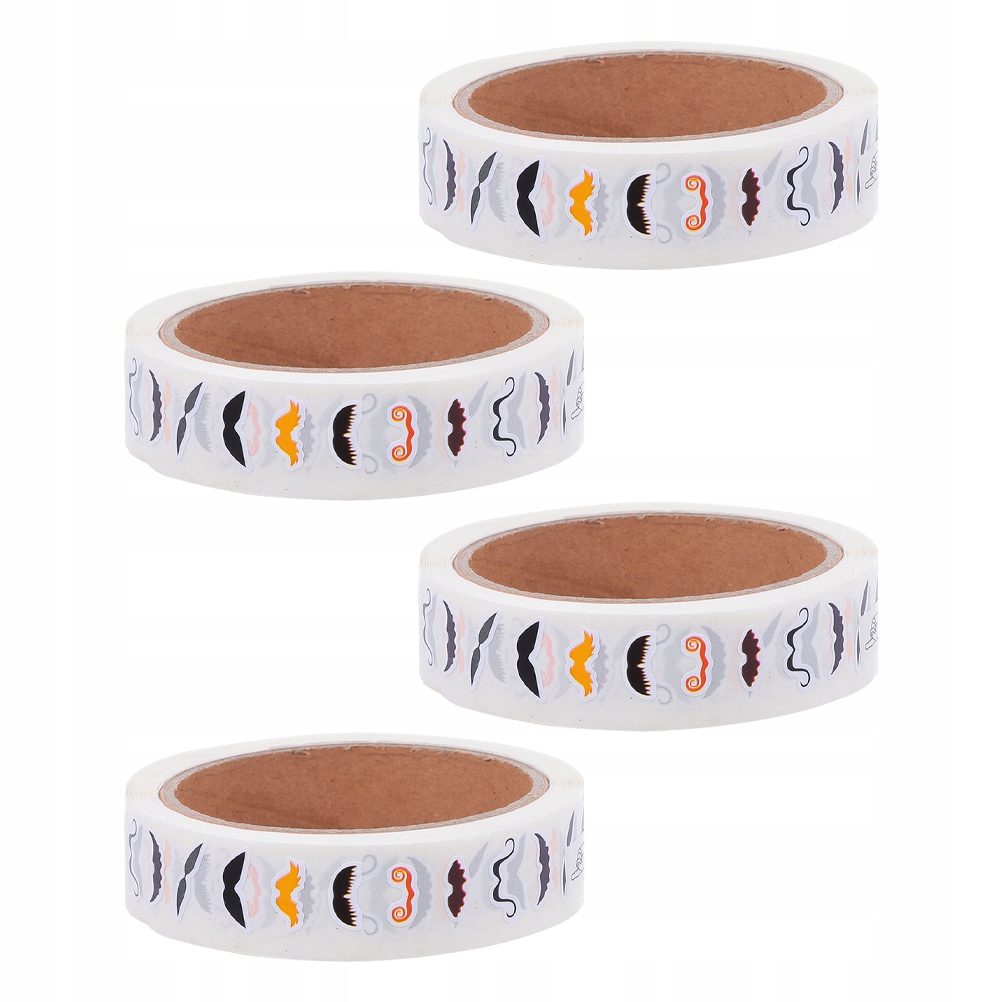 Cartoon Mustache Sticker Gift Tags Beard Stickers - 14100962936 ...