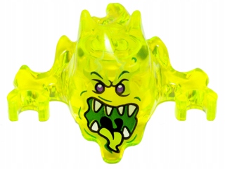 Lego 19861pb02 maska duch Ninjago Trans Neon Green - 12889104440 ...