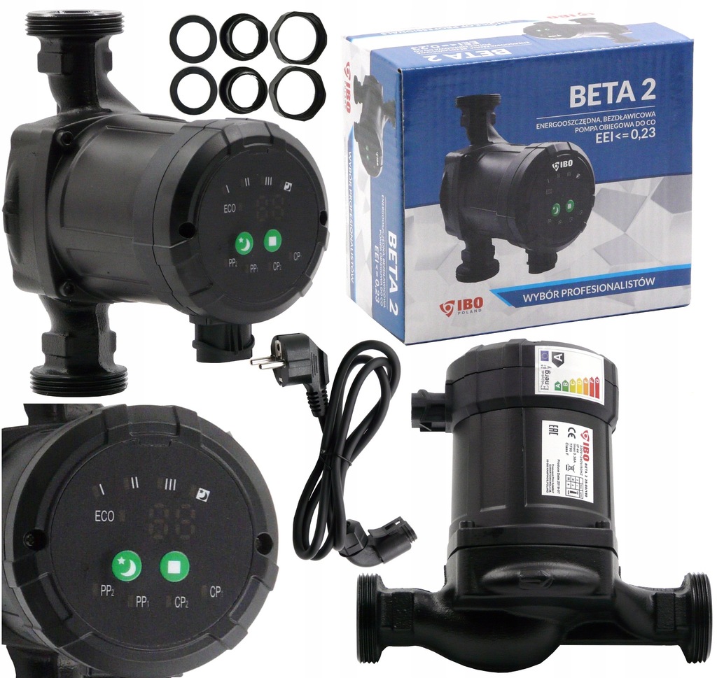 POMPA OBIEGOWA 25-60 180 CYRKULACYJNA DO PIECA IBO - 11087328905 - oficjalne archiwum Allegro