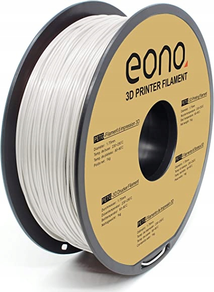 Filament EONO 1,75 mm 1000 g biały 0,05mm 3D print - 13344057348 ...