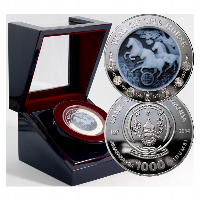 Rwanda 1000 amafaranga 2014 Rok Konia 3 Oz Ag999 - 12281355849 ...