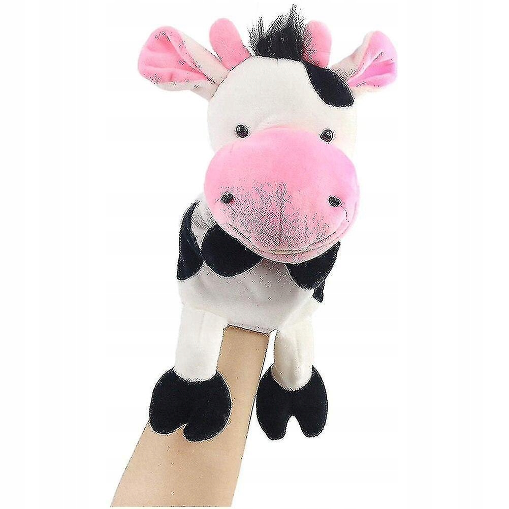 Cartoon Milk Cow Plush Hand Puppet Role Play - 12455085385 - oficjalne ...