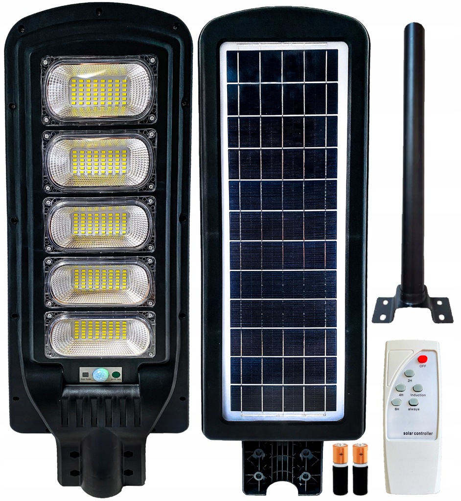 LAMPA Latarnia SOLARNA ULICZNA 500W + UCHWYT PILOT - 10816817350 - oficjalne archiwum Allegro