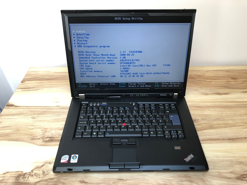 Laptop Lenovo ThinkPad T61 15,4” - 12135777257 - oficjalne archiwum Allegro