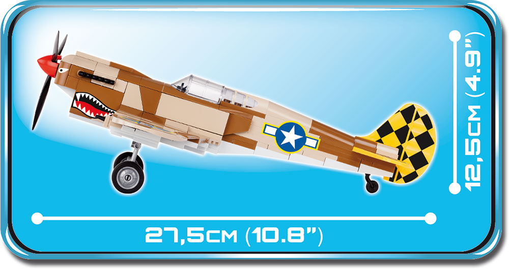 SMALL ARMY KLOCKI COBI SAMOLOT P-40 WARHAWK 5519 - 7045984087 ...
