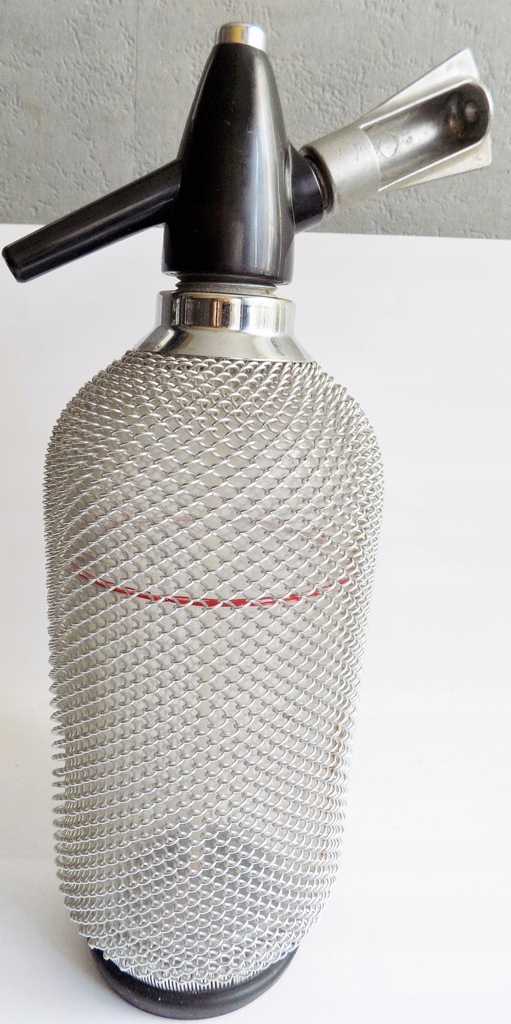 Srebrny syfon na naboje CO2 poj 0,8l. sprawny. - 12500746068 ...