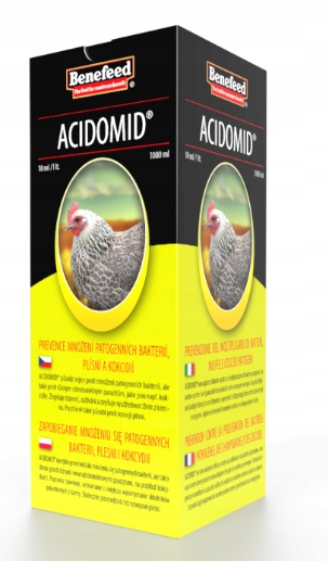 Acidomid drób na bakterie kokcydia Benefeed 1L - 10447740709 ...