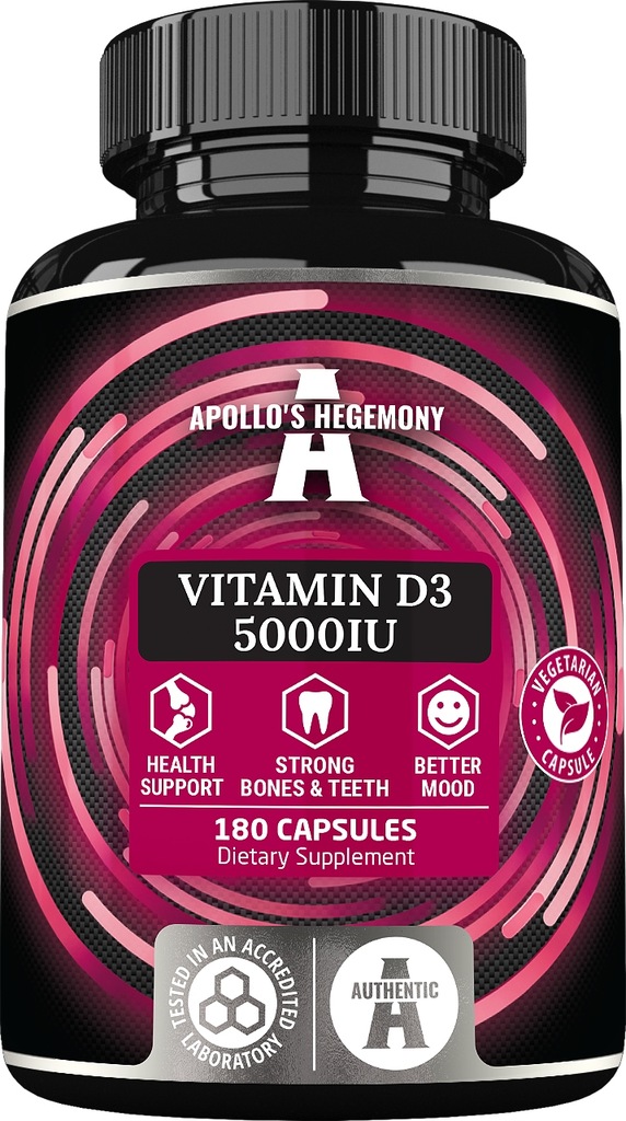 APOLLO'S HEGEMONY Vitamin D3 5000IU 180 kaps. - 13049474364 - oficjalne ...