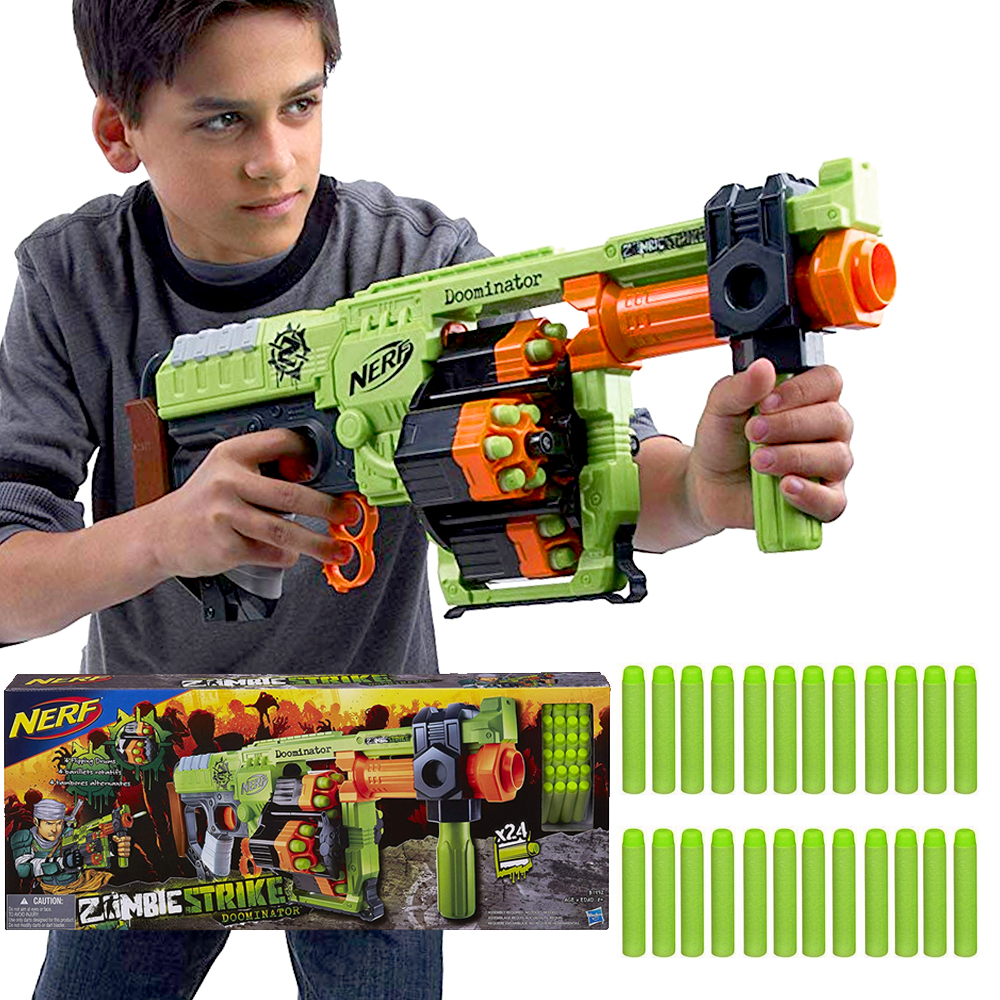 NERF ZOMBIE STRIKE DOOMINATOR 24 STRZAŁKI B1532 - 7537135236 ...