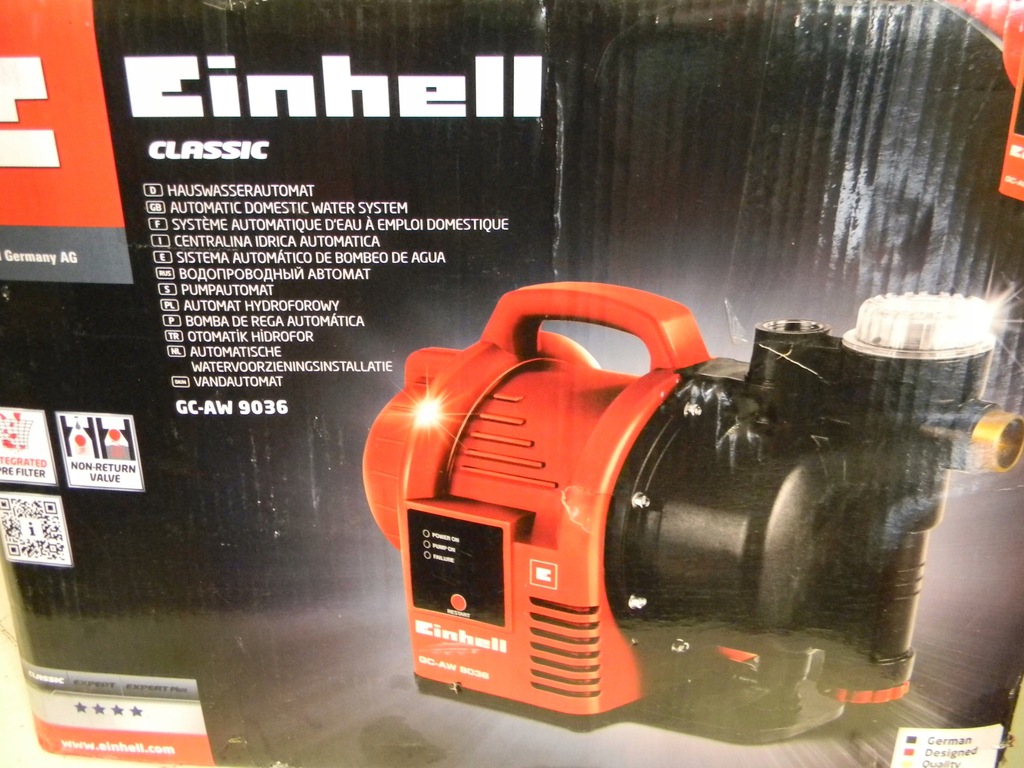 EINHELL GC-AW 9036 POMPA OGRODOWA HYDROFOR - 12568689645 - oficjalne ...