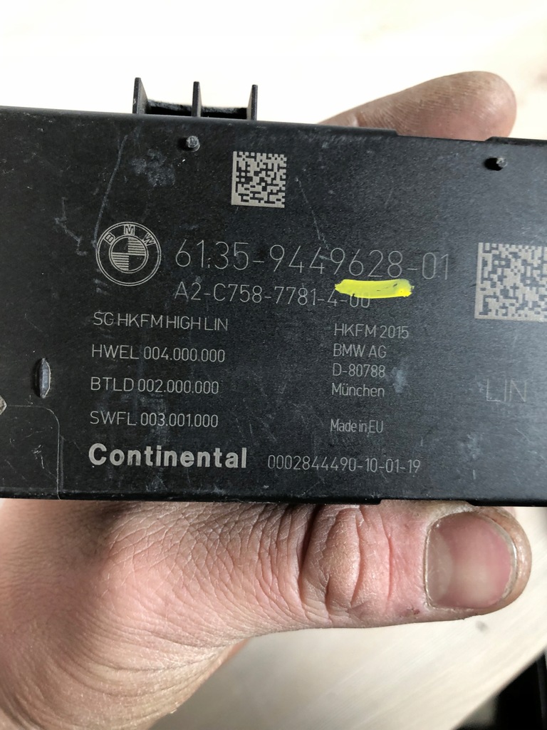 MODUŁ STEROWNIK KLAPY 9449628 BMW G05 - 13573281005 - oficjalne archiwum Allegro