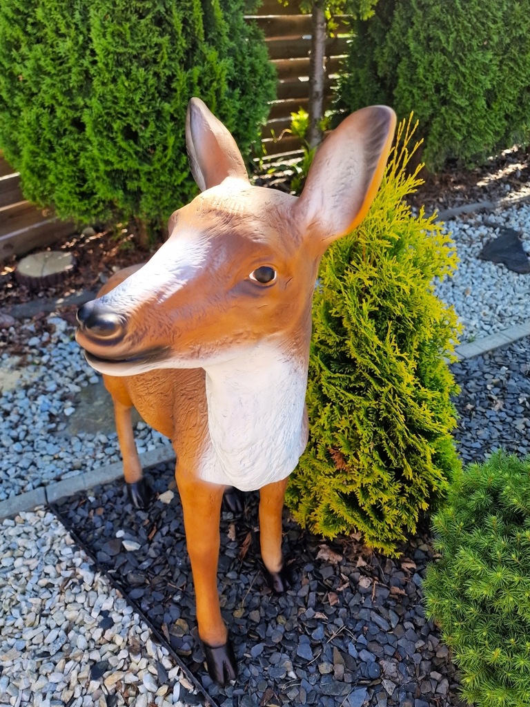 FIGURKA OGRODOWA - DUŻA SARNA STOJĄCA - 12316688417 - oficjalne ...