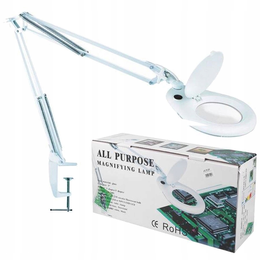 Lampa z lupą 3D 22W przykręcana do blatu 8066D2-7C - 12986873600 ...