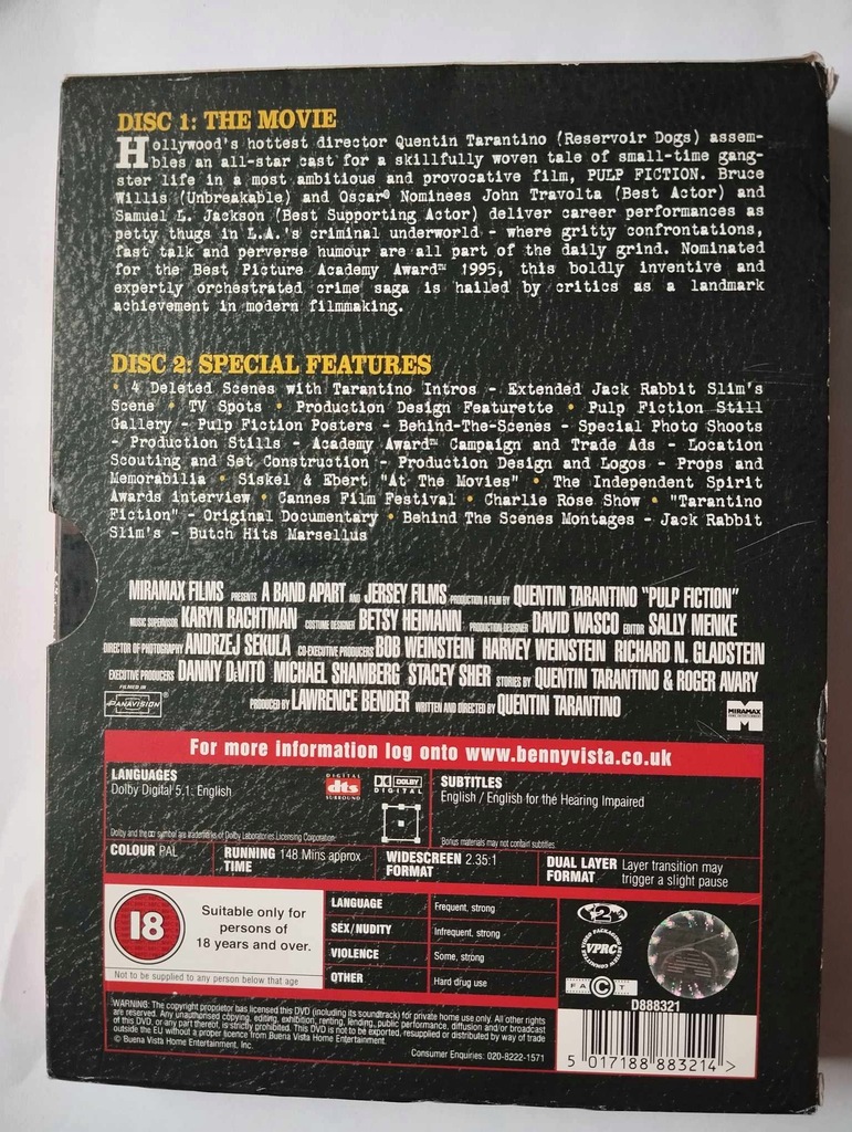 Купить Диск «Криминальное чтиво 2», DVD, коллекционное издание: отзывы, фото и характеристики на ...