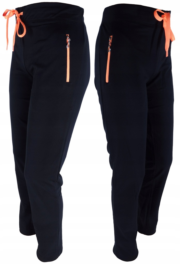 Spodnie dresowe Damskie N-FEEL granat rozmiar XL - 13183585267 - oficjalne archiwum Allegro