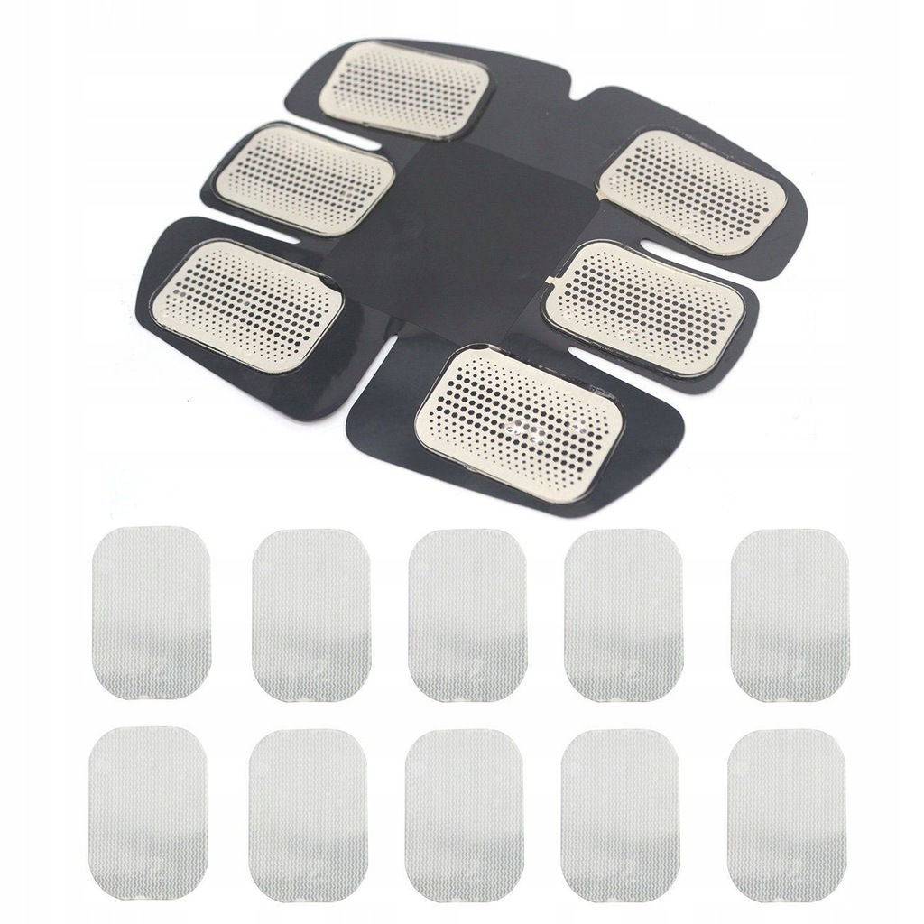 8 ELEKTRODY ŻELOWE PADY EMS ABS SIX PACK BRZUCH - 8091847706 ...