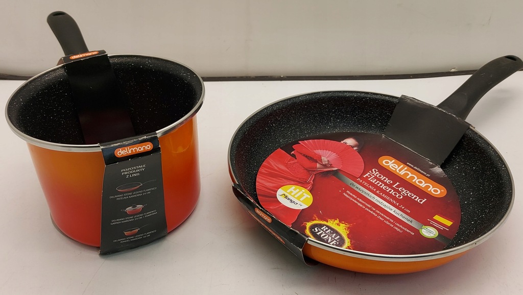 Delimano Stone Legend patelnia i garnek zestaw - 13290725869 ...