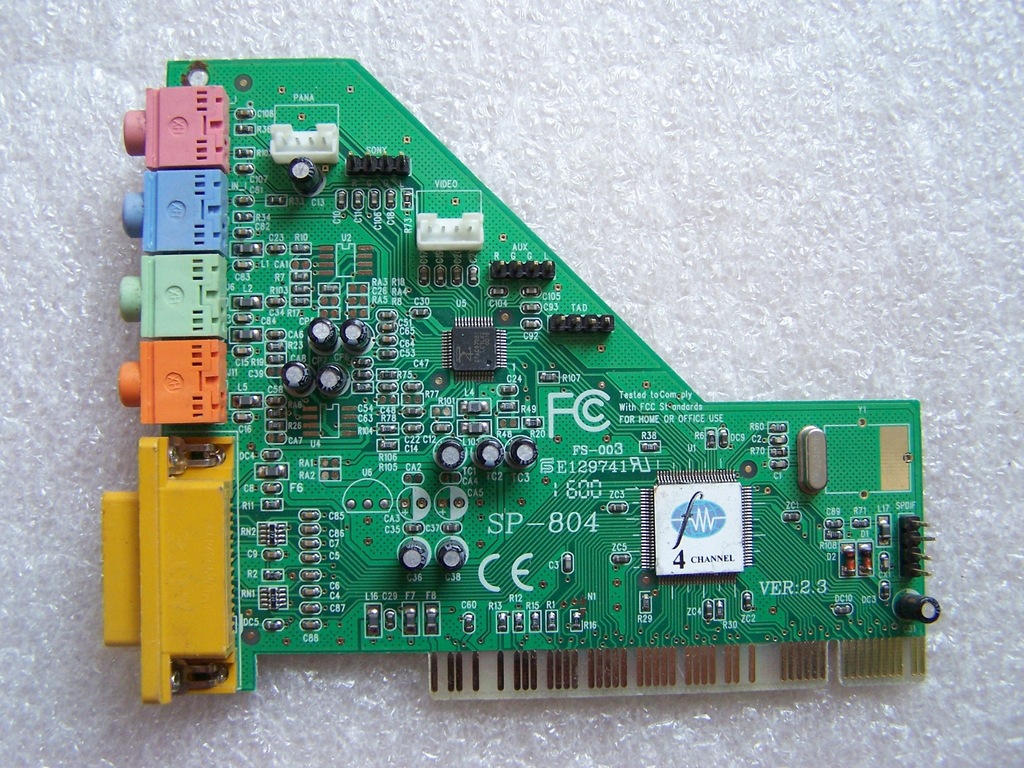 Stara karta dźwiękowa model SP-804 PCI - 12374056241 - oficjalne ...