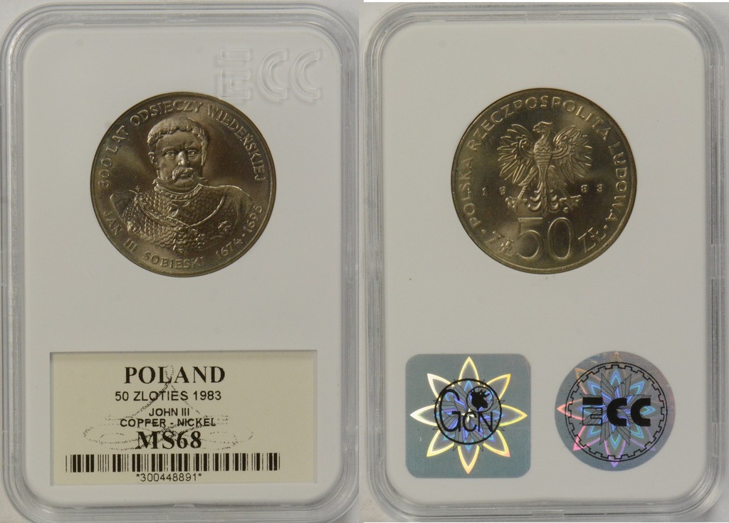 AK.50 ZŁOTYCH 1983 JAN III SOBIESKI MS68 4.07 - 13952711465 - oficjalne archiwum Allegro