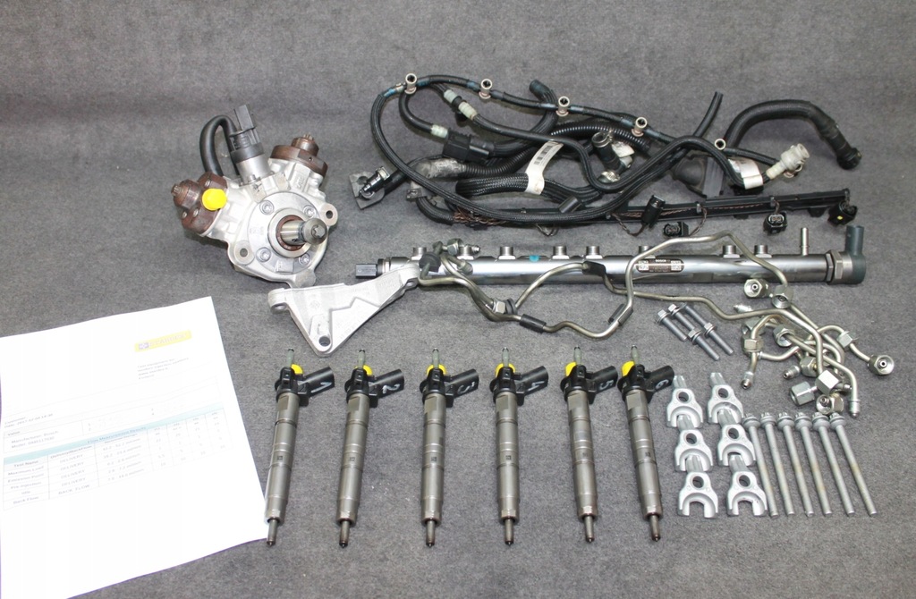 BMW F30 F10 F01 F15 N57D30B 3.5D - UKŁAD PALIWOWY WTRYSKIWACZE POMPA ...