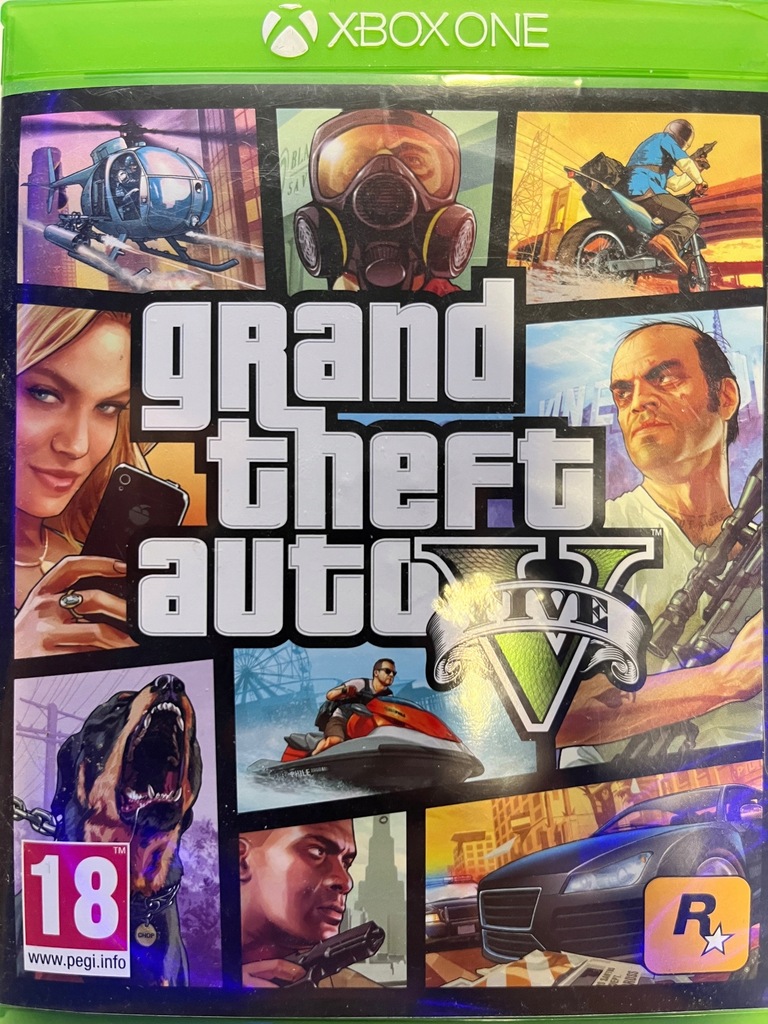 GTA V PL XBOX ONE GRAND THEFT AUTO V gra + mapa PL - 13946674727 ...